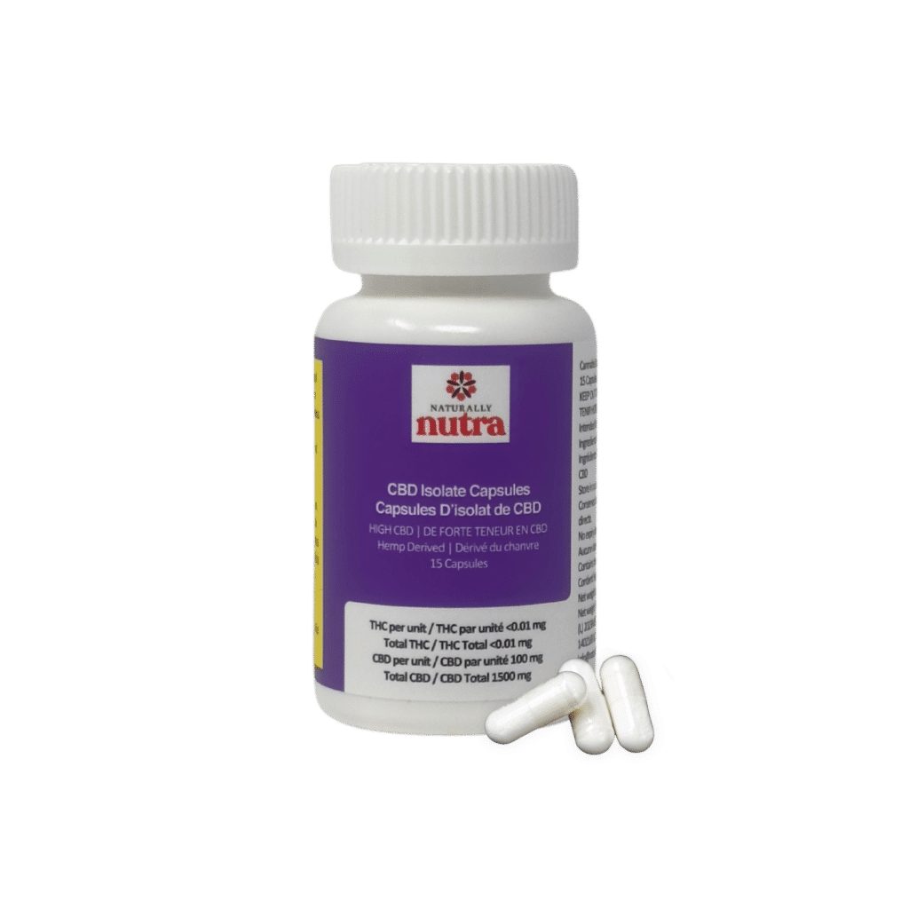 Buy 100mg CBD Capsules 15 caps by Naturally Nutra