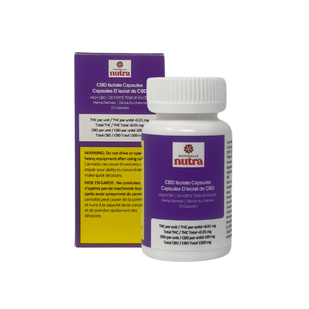 Buy 100mg CBD Capsules 15 caps by Naturally Nutra
