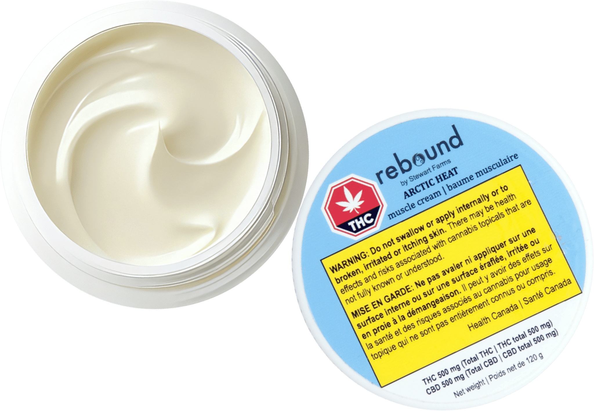 Buy Arctic Heat Topical Cream 500mg CBD 500mg THC by Stewart Farms