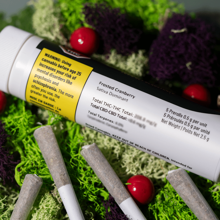 Acheter Frosted Cranberry 5x0.5g PreRolls de Gladstone